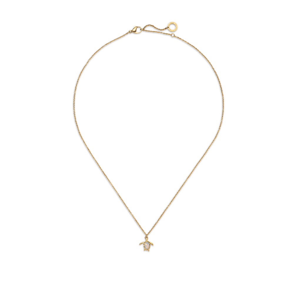 Turtle Mono Necklace White Breeze Gold – Paul Hewitt